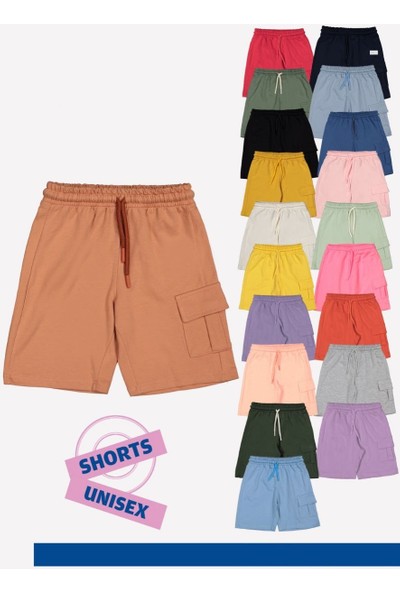 Divonette Yandan Cepli Şort - Haki Renk Divonette Yandan Cepli Şort - Haki Renk