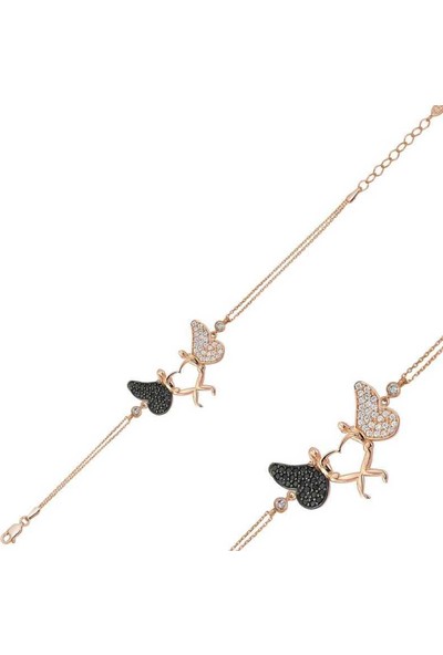 Mooije Silver Gümüş Kalpli Melek Bayan Bileklik Mooije Silver Gümüş Kalpli Melek Bayan Bileklik