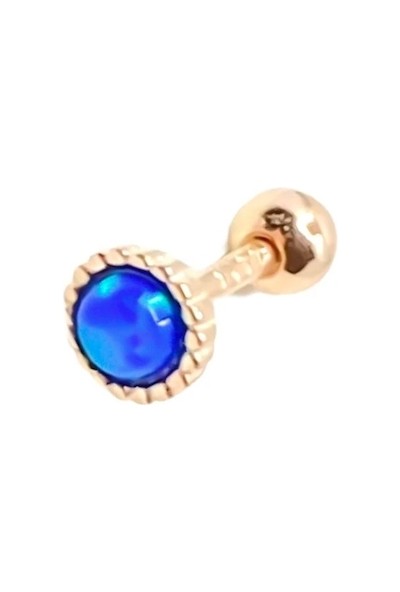 Mooije Silver Mavi Opal Nokta Gold Gümüş Piercing Mooije Silver Mavi Opal Nokta Gold Gümüş Piercing