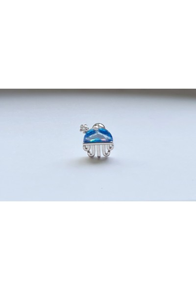 Mooije Silver Mavi Taşlı Gümüş Piercing Mooije Silver Mavi Taşlı Gümüş Piercing