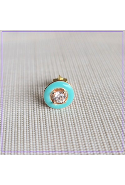 Mooije Silver Mavi Mineli Taşlı Oval Gold Gümüş Piercing Mooije Silver Mavi Mineli Taşlı Oval Gold Gümüş Piercing