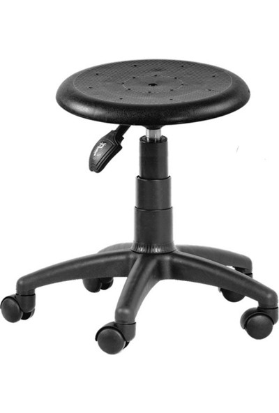 Mona Eko Tekerlekli Plastik Ofis Çalışma Taburesi