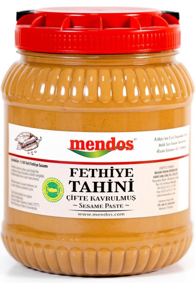 Mendos Çifte Kavrulmuş Fethiye Tahini Yerli Susam 1900 gr Mendos Çifte Kavrulmuş Fethiye Tahini Yerli Susam 1900 gr