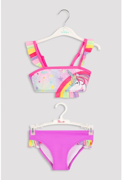 Penti Kız Çocuk Star Unicorn Bandeau Bikini Takımı Penti Kız Çocuk Star Unicorn Bandeau Bikini Takımı