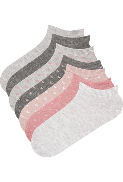 Penti Smoke Heart 7li Patik Çorap