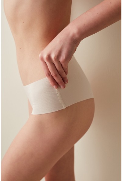 Penti Açık Bej Laser Cut Cotton Hipster Külot