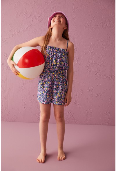 Penti Kız Çocuk Floral Frill Tulum Penti Kız Çocuk Floral Frill Tulum
