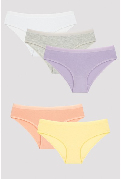 Penti Kız Çocuk Pastel 5li Slip Külot