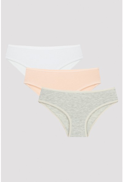 Penti Kız Çocuk Soft Basic 3lü Slip Külot