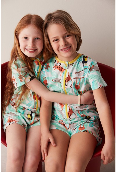 Penti Kırık Unisex Toucan Onesie Pijama Üst