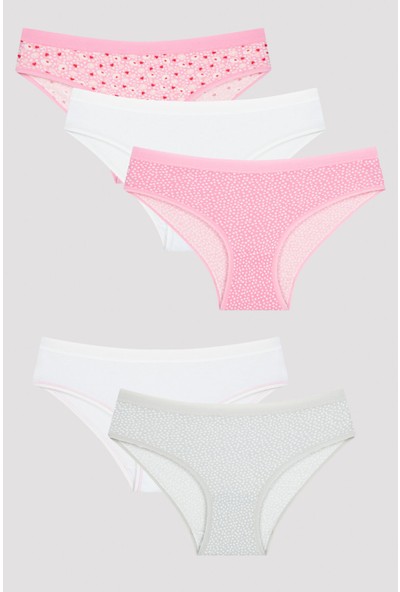Penti Kız Çocuk Floral 5li Slip Külot Penti Kız Çocuk Floral 5li Slip Külot