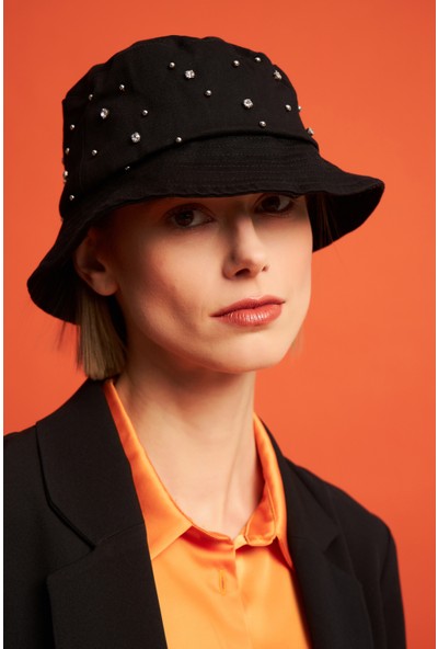 Gusto Kanvas Şapka - Siyah