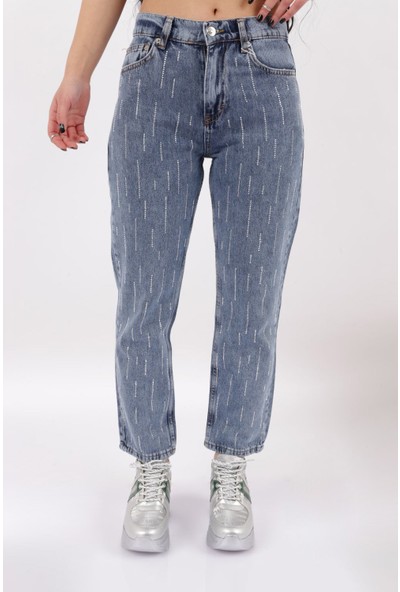 Ikoll 26393 Kadin Mom Jean Pantolon