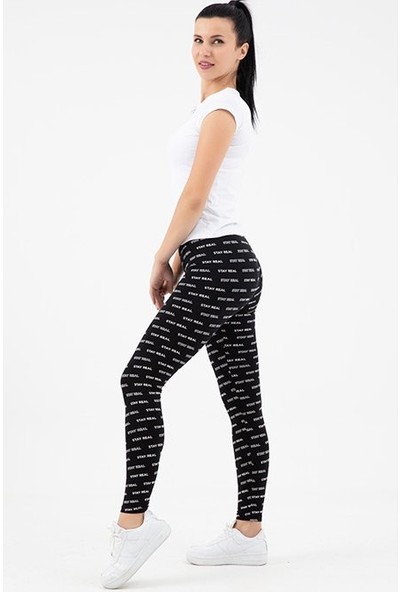 Su Peri Butik Baskılı Spor Tayt