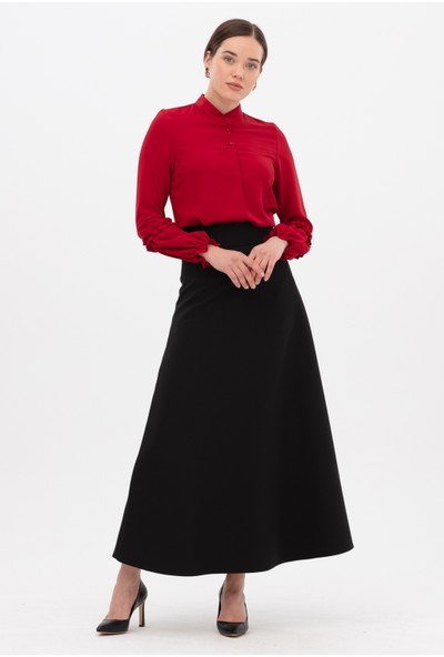 Nihan Kemerli Etek Siyah