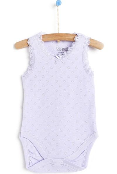 Hello Baby Hellobaby Jakarlı Dantelli Atlet Body Hello Baby Hellobaby Jakarlı Dantelli Atlet Body