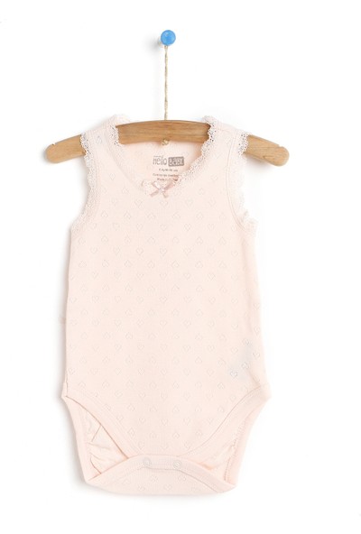 Hello Baby Hellobaby Jakarlı Dantelli Atlet Body Hello Baby Hellobaby Jakarlı Dantelli Atlet Body