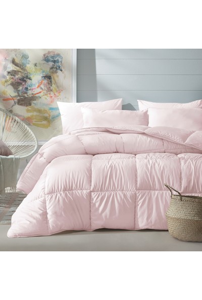 Yataş Bedding Macaron Tek Kişilik Yorgan - Yastık Set - Pembe Yataş Bedding Macaron Tek Kişilik Yorgan - Yastık Set - Pembe