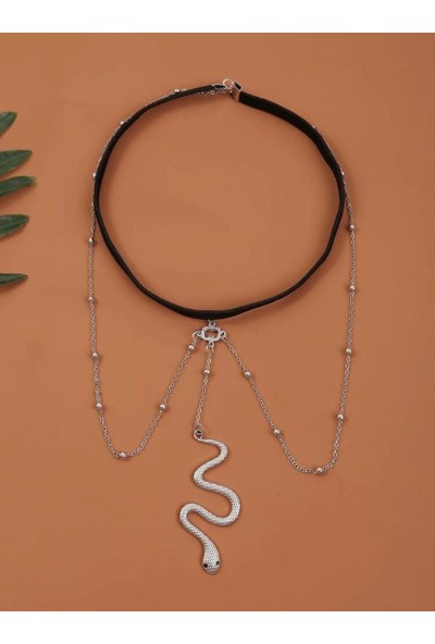Fashion Jewellery Yılan Detaylı Bacak Aksesuarı