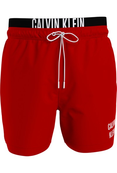 Calvin Klein KV0KV00001-MEDIUM Double Waistband Lastikli Standart Kalıp Düz Kırmızı Erkek Çocuk Şort Calvin Klein KV0KV00001-MEDIUM Double Waistband Lastikli Standart Kalıp Düz Kırmızı Erkek Çocuk Şort