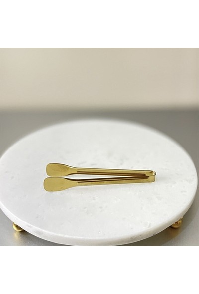 Zübahome Gold Altın Çelik Şeker Maşası