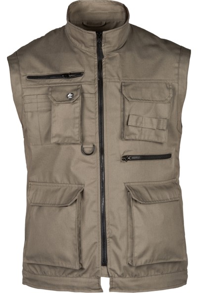 CosyWolf Erkek Haki Çok Cepli Yelek