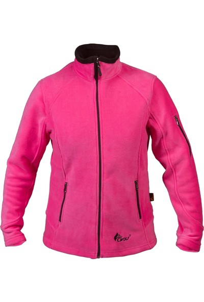 CosyWolf Kadın Fuşya Fermuarlı Polar