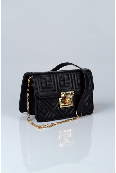 Sia - Kapitone Baskılı, Özel Tasarım Çizgilere Sahip Şık Omuz Çantası