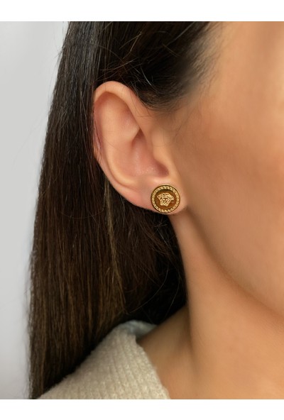 Qupa Store Medusa Model Çelik Küpe Qupa Store Medusa Model Çelik Küpe