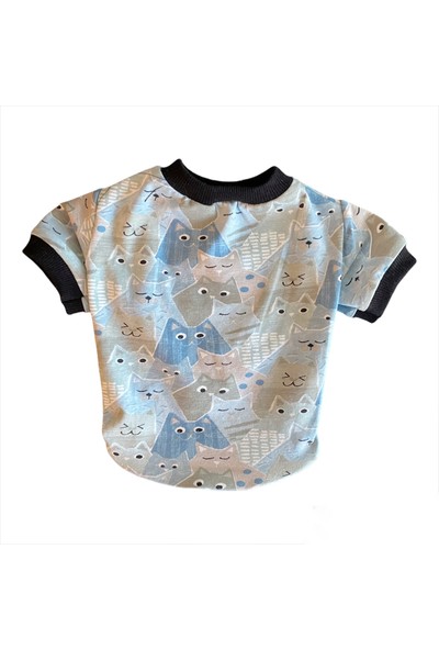 Bonanza Cat World Oval Yaka Köpek Tişörtü