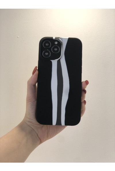 i-Veys Apple iPhone 13 Pro Max Rainbow Silikon Kılıf