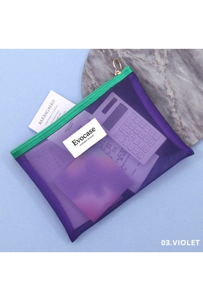 Evocase Makyaj Çantası Mavi Set (Solingen Cımbız + Tırnak Törpüsü)