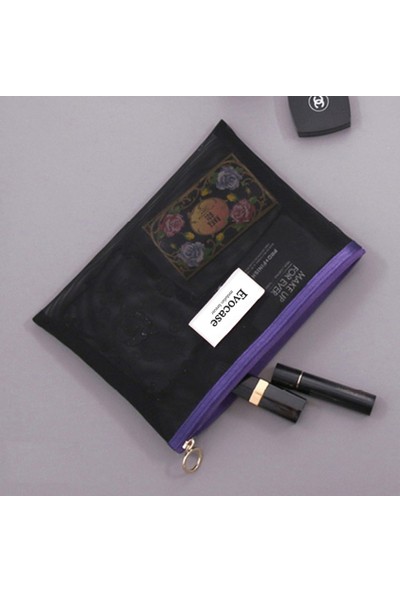 Evocase Makyaj Çantası Siyah Set (Solingen Cımbız + Tırnak Törpüsü)