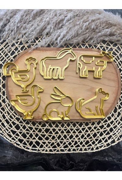 Small Shapes Çiftlik Hayvanları 6'lı Set Kurabiye Kalıbı ve Hamur Kesici