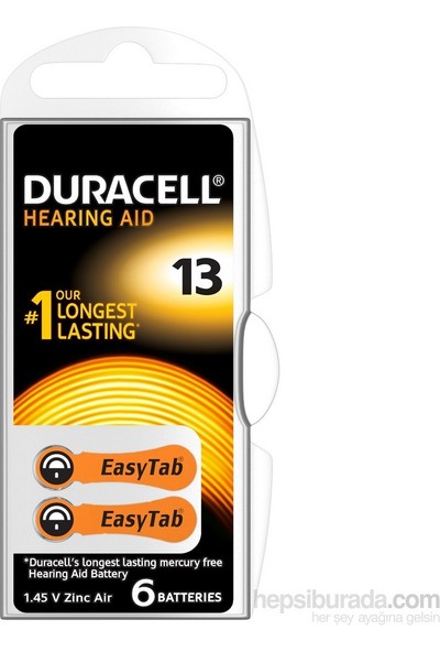 Bonnus Duracell 13 Numara 6'lı Işitme Cihazı Pili