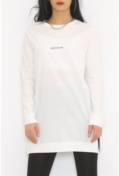 Modaymış Penye Tunik Ekru - 3398.105. Modaymış Penye Tunik Ekru - 3398.105.