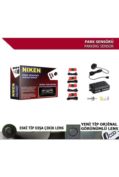 Niken Park Sensörü Orjinal Sensör Ve Ses Ikazlı Siyah Niken Park Sensörü Orjinal Sensör Ve Ses Ikazlı Siyah