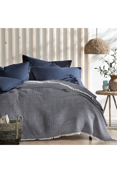 Yataş Bedding Octo Çift Kişilik Pike Takımı - Indigo Yataş Bedding Octo Çift Kişilik Pike Takımı - Indigo