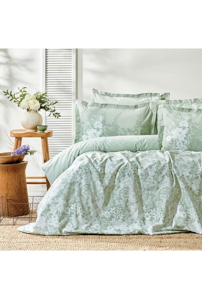 Yataş Bedding Andressa Ranforce Çift Kişilik Nevresim Takımı - Adaçayı