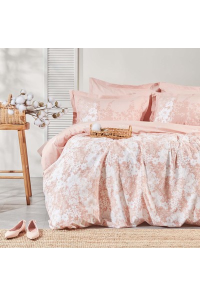 Yataş Bedding Andressa Ranforce Battal Boy Nevresim Takımı - Blush