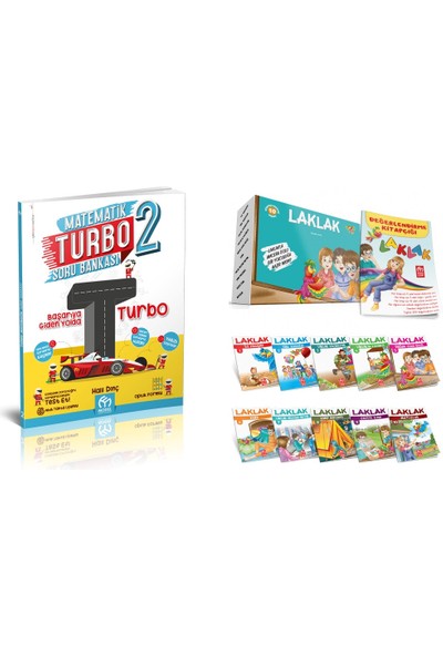 2. Sınıf Turbo Matematik Soru Bankası + Laklak 10'lu Hikaye