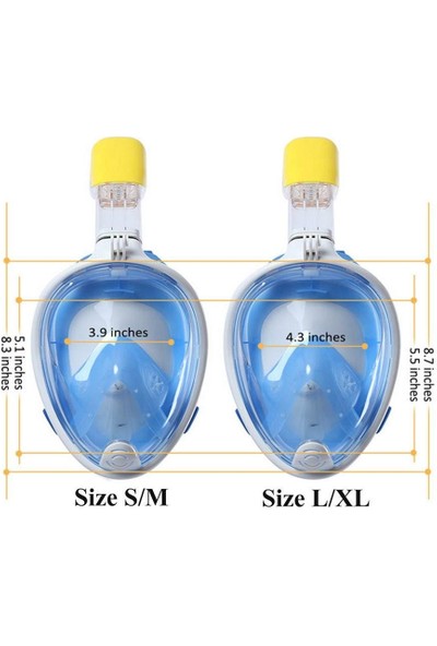Toptan 55 Full Face Şnorkel Dalış Maske Tam Yüz Anti-Sis ve Sızıntı S M Toptan 55 Full Face Şnorkel Dalış Maske Tam Yüz Anti-Sis ve Sızıntı S M