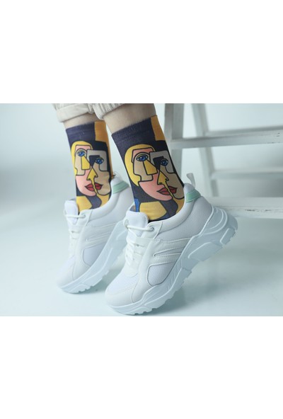 H.B.N Store Dijital Baskılı Soket Çorap
