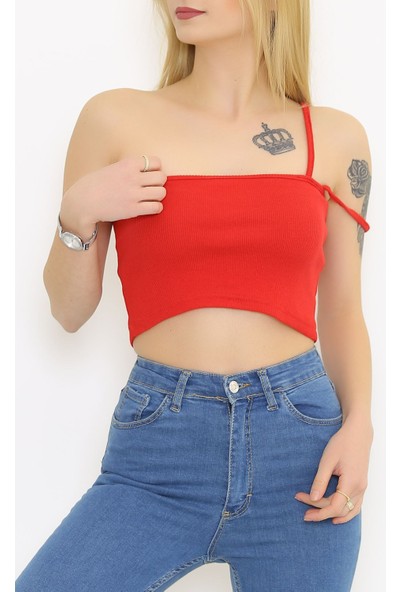 Tek Omuz Askılı Bustiyer Kırmızı - 8693.1092.