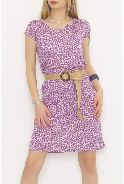 Desenli Elbise Morçiçekli - 9094.1050.
