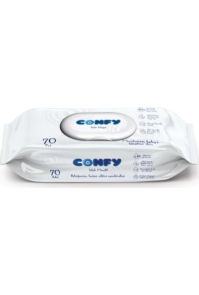 Confy Premium Islak Mendil Soft Care 70 Yaprak Confy Premium Islak Mendil Soft Care 70 Yaprak
