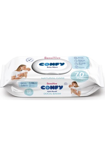 Confy Premium Sensitive Islak Mendil 70 Yaprak Confy Premium Sensitive Islak Mendil 70 Yaprak