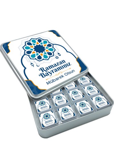 Adnan Efendi Ramazan Bayramı Hediyesi Madlen Çikolata Metal Kutu (48 Adet) Adnan Efendi Ramazan Bayramı Hediyesi Madlen Çikolata Metal Kutu (48 Adet)