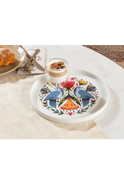 Madame Coco Varese Yuvarlak Sunum Tepsisi