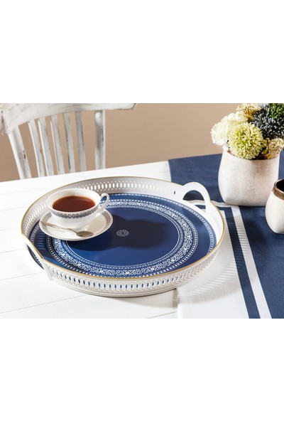 Madame Coco Grenelle Yuvarlak Örgü Tepsi